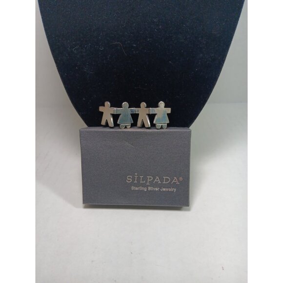 Silpada | Jewelry | Vintage Silpada Brooch Children Holding Hands ...